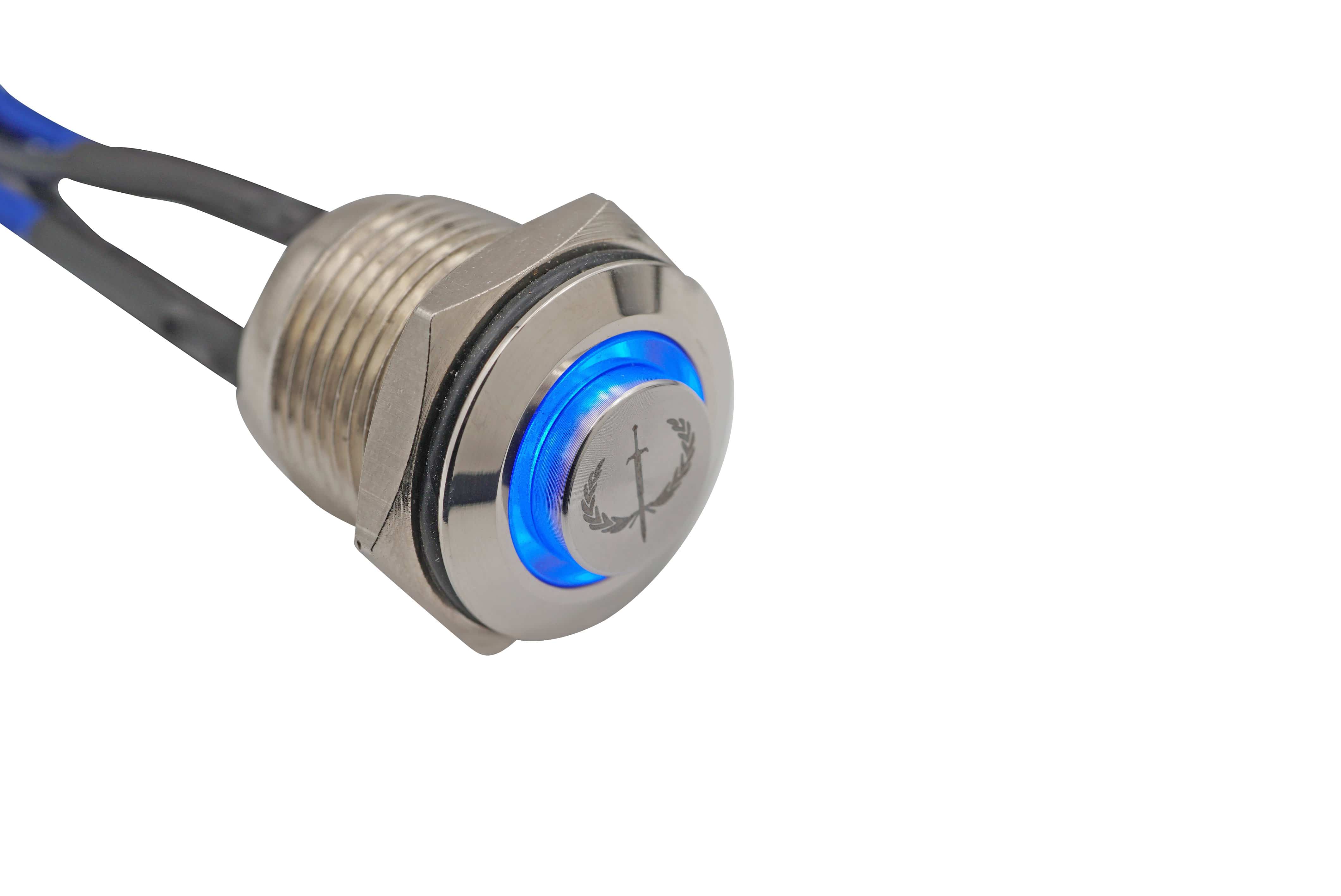 Chrome LED Guitar Kill-switch - Iron Age Guitar Accessories